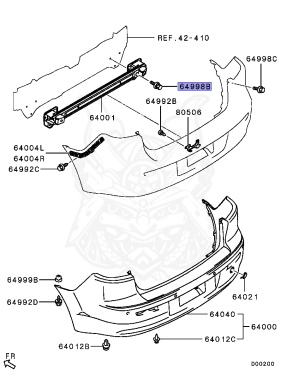 MS240616 - Mitsubishi - Bolt, Rr Bumper - Nengun Performance