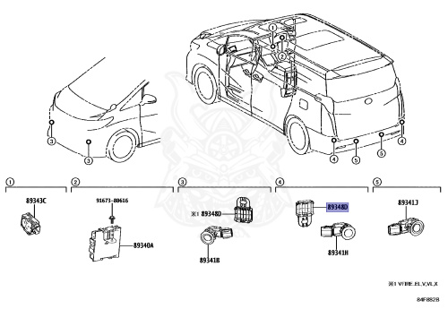 89348-33190 - Toyota - Clip, Ultronic Sensor - Nengun Performance