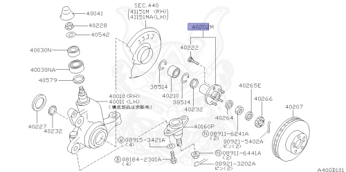 40202-24U00 - Nissan - Hub Assembly, Road Wheel Front - Nengun Performance