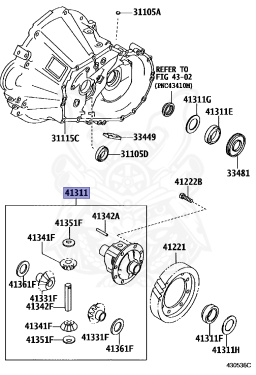 41301-20230 - Toyota - Case Sub-assy, Rear Differential - Nengun ...
