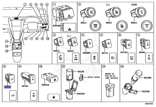 84930-48100 - Toyota - Switch Assy, Door Control - Nengun Performance