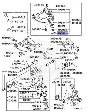 MF472071 - Mitsubishi - Pin, Fr Susp Upr Arm - Nengun Performance