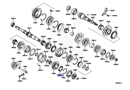 33369-20010 - Toyota - Ring, Synchronizer, No.3 - Nengun Performance