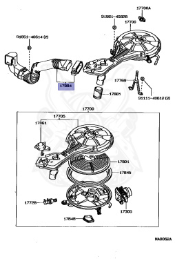 17880-10030 - Toyota - Hose, Air Cleaner, No.4 - Nengun Performance