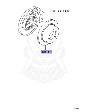 MB618797 - Mitsubishi - Disc, Rr Brake - Nengun Performance
