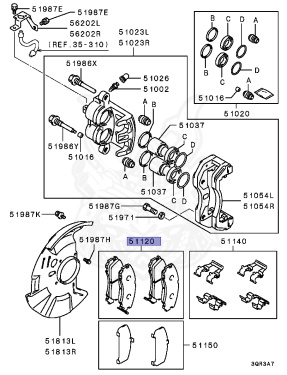 MR389546 - Mitsubishi - Pad Set, Fr Brake - Nengun Performance