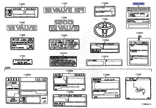 13564-10010 - Toyota - Label - Nengun Performance