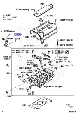 11201-97206 - Toyota - Cover Sub-assy, Cylinder Head - Nengun Performance