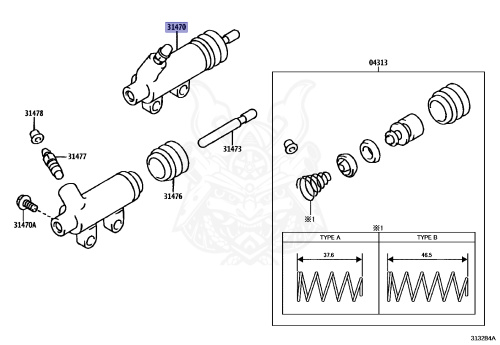 31470-60201 - Toyota - Cylinder Assy, Clutch Release - Nengun Performance