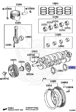 11011-75020 - Toyota - Washer Set, Crankshaft Thrust - Nengun Performance