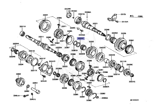 90560-32008 - Toyota - Spacer (for 2nd Gear Bearing) - Nengun Performance