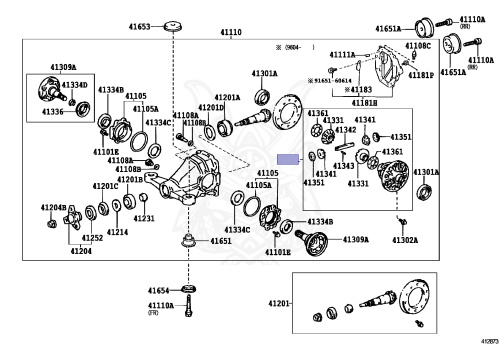 41301-24030 - Toyota - Case Sub-assy, Rear Differential - Nengun ...