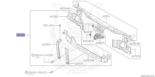 62500-80F00 - Nissan - Radiator Core Support Assembly - Nengun Performance