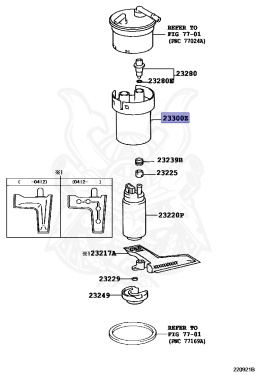 23300-23040 - Toyota - Filter, Fuel (for Fuel Tank) - Nengun Performance