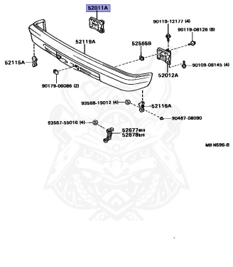 52011-16110 - Toyota - Arm Sub-assy, Front Bumper, Rh - Nengun Performance
