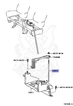 74451-10060 - Toyota - Bolt, Battery Clamp - Nengun Performance