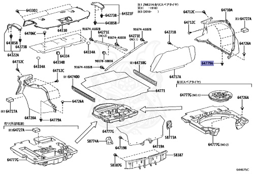64779-26010 - Toyota - Stopper, Rear Floor Mat - Nengun Performance