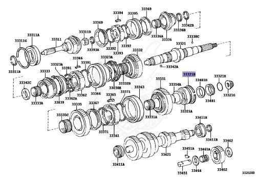 90520-88001 - Toyota - Ring, Shaft Snap (for Front Bearing) - Nengun ...
