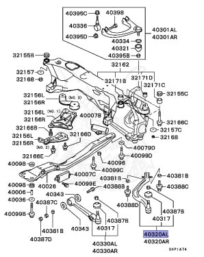 MR296293 - Mitsubishi - Arm Assy, Fr Susp, Lwr Lh - Nengun Performance