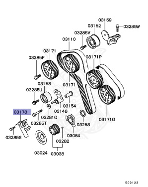 MD308593 - Mitsubishi - Adjuster belt tensioner - Nengun Performance