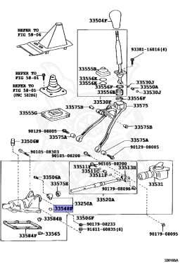 33548-22020 - Toyota - Bush, No.1, Shift Lever (for Floor Shift ...