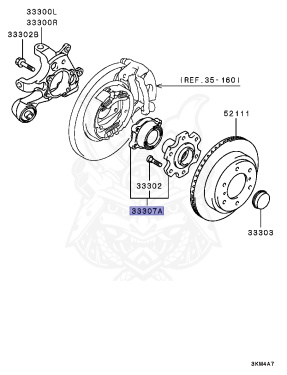 MR418068 - Mitsubishi - Hub Assy, Rr Wheel - Nengun Performance