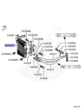 MR464544 - Mitsubishi - Oil Cooler, Eng - Nengun Performance