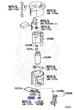 23249-74610 - Toyota - Rubber, Cushion (for Fuel Pump) - Nengun Performance