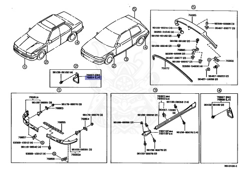 76622-12060-01 - Toyota - Mudguard Sub-assy, Front Fender, Lh - Nengun ...