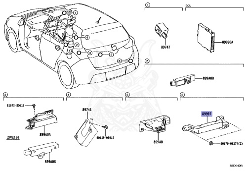 89997-30070 - Toyota - Antenna, Electrical Key - Nengun Performance