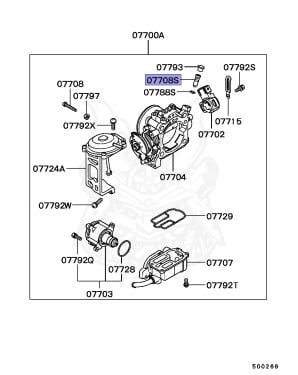 MD614948 - Mitsubishi - Adjusting Screw, Throttle Body Speed - Nengun ...
