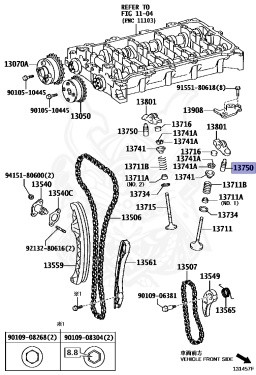 13750-75020 - Toyota - Adjuster Assy, Valve Lash - Nengun Performance