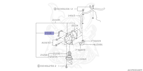 21116AA010 - Subaru - Sealing Water Pump - Nengun Performance