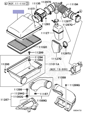 MR404844 - Mitsubishi - Cover, Air Cleaner - Nengun Performance