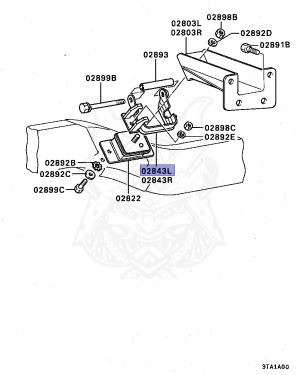 MB581144 - Mitsubishi - Stopper, Eng Fr Mounting Cushion, Lh - Nengun ...