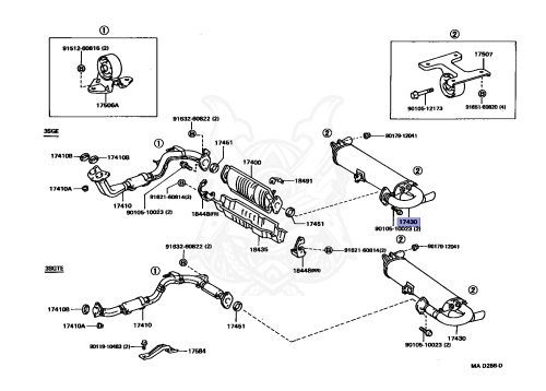 17430-74830 - Toyota - Exhaust Tail Pipe Assy - Nengun Performance