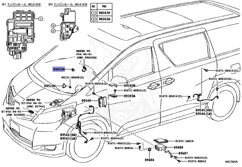 86652-50010 - Toyota - Buzzer, Skid Control - Nengun Performance