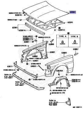 53301-22190 - Toyota - Hood Sub-assy - Nengun Performance