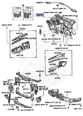 55210-20270 - Toyota - Insulator Assy, Dash Panel - Nengun Performance