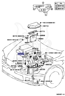 89424-12010 - Toyota - Sensor, Inlet Air Temperature (for E.f.i ...