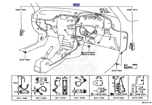 82141-10090 - Toyota - Wire, Instrument Panel - Nengun Performance