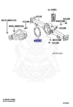 42181-60120 - Toyota - Gasket, Rear Differential Carrier - Nengun ...