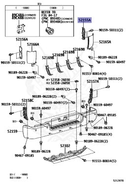 52155-26150 - Toyota - Support, Rear Bumper Side, Rh - Nengun Performance
