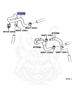 87209-30560 - Toyota - Hose, Heater Water, Inlet A - Nengun Performance
