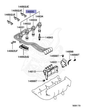 MD183124 - Mitsubishi - Cable Set, Spark Plug - Nengun Performance