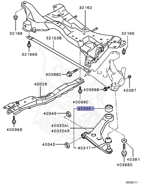MR403441 - Mitsubishi - Bushing, Fr Susp Lwr Arm - Nengun Performance