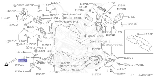 11350-50A06 - Nissan - Buffer Assembly, Engine Mount - Nengun Performance