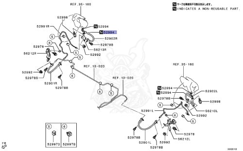 4650B827 - Mitsubishi - Gasket, Brake Fluid Line - Nengun Performance
