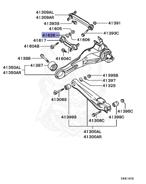 MB809338 - Mitsubishi - Plate, Rr Susp Assist Link - Nengun Performance