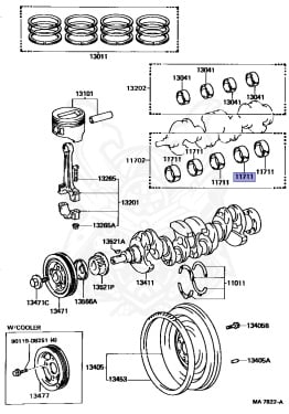 11701-10010-03 - Toyota - Bearing, Crankshaft - Nengun Performance